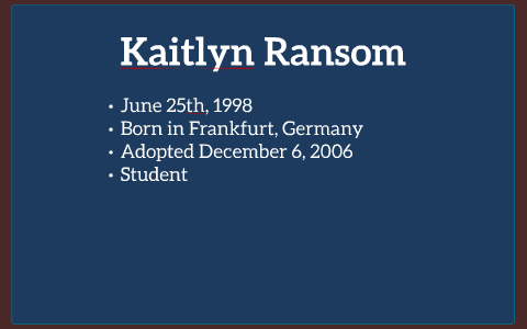 Family Tree by Kaitlyn Ransom