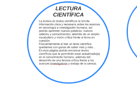 LECTURA CIENTÍFICA by on Prezi