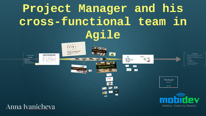 Project Manager and his cross-functional team in Agile by Ann Iv