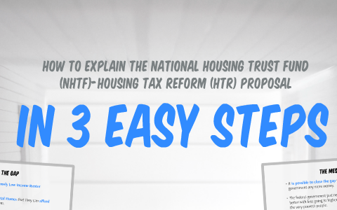 How to explain the National Housing Trust Fund (NHTF)-Housin by Ellen ...