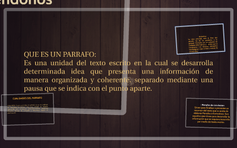QUE ES EL PARRAFO by on Prezi