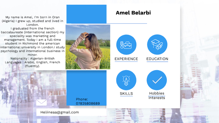 AMEL's CV LINK by Transitions London Calling on Prezi