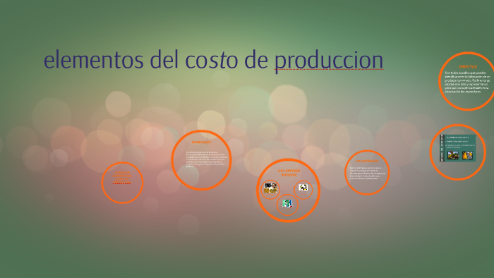 elementos del costo de produccion by angel de los santos magaña on Prezi