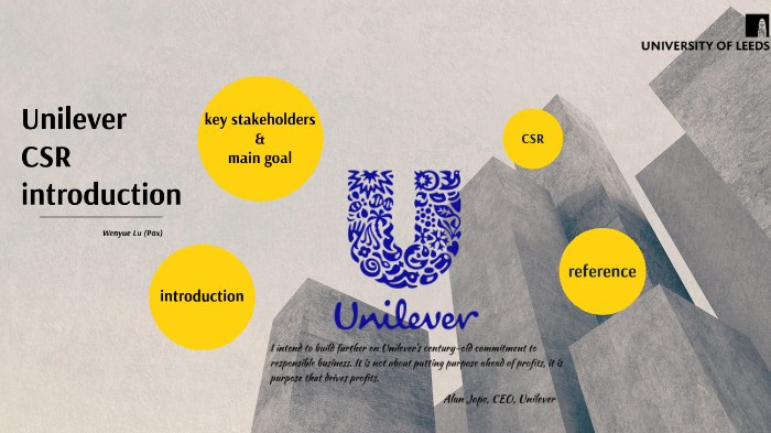 Unilever introduction by Wenyue Lu on Prezi