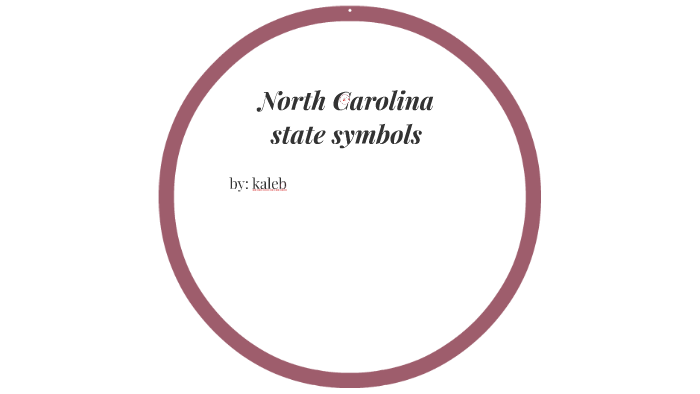 north carolina state symbols by k w