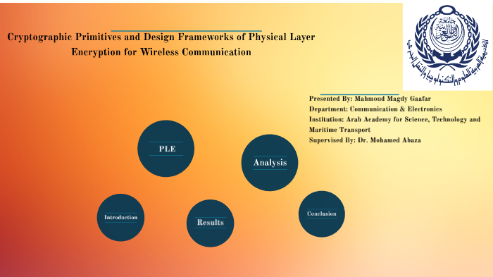 Physical Layer Encryption for Wireless Communication by Mahmoud Gaafar on Prezi