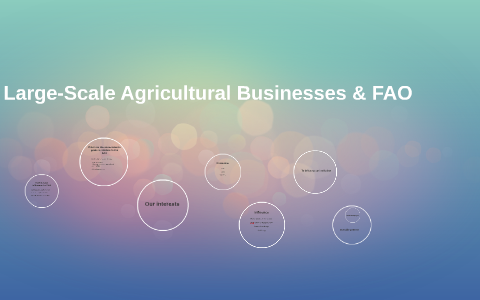 Large- Scale Agricultural Business & FAO by Isatou Bah on Prezi