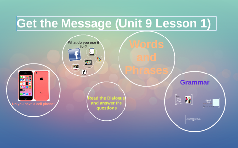 Get the Message (Unit 9 Lesson 1) by Fernanda Rt on Prezi
