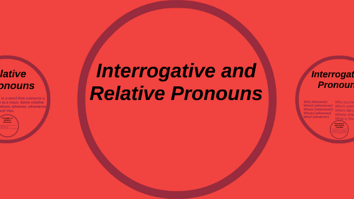 Interrogative and Relative Pronouns by Anna Hetherington on Prezi