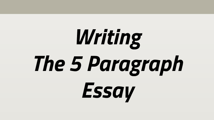The 5 Paragraph Essay by Rachel Peterson