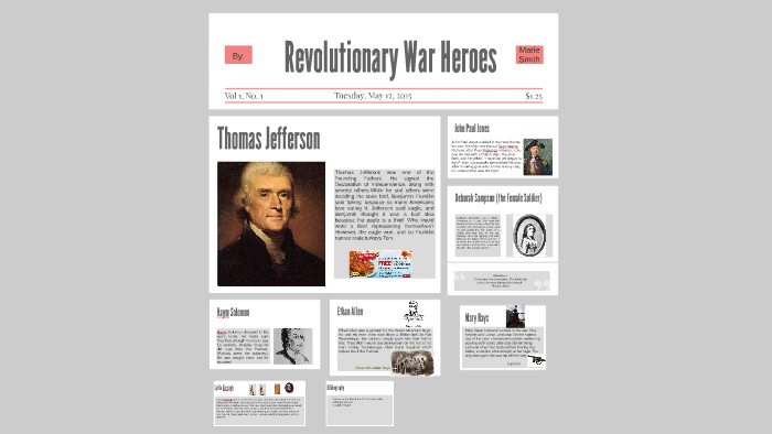Revolutionary War Heroes by Marie Smith on Prezi