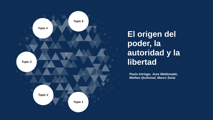El Origen del poder, la autoridad y la libertad by Michelle Maldonado ...