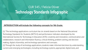 CUR 545 - Technology Standards Infographic - Felicia Oliver by Felicia ...