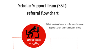 SST referral flow chart by CJ McGowan on Prezi Design