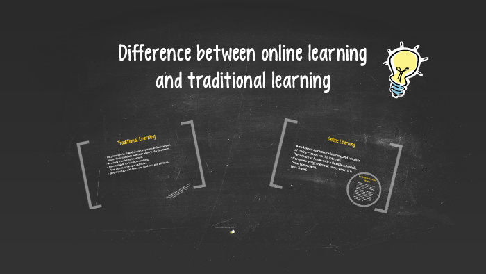 Difference between online learning by on Prezi