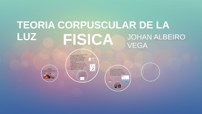 TEORIA CORPUSCULAR DE LA LUZ by yo soy tù on Prezi