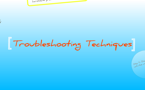 Chapter 3: Troubleshooting by Emma Thrasher on Prezi