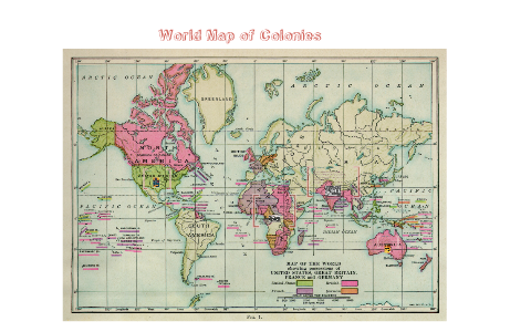 WWI Colonies Map by Kripa Chandran