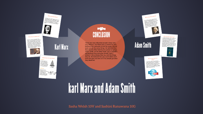 karl Marx and Adam Smith by Sashini Ranawana