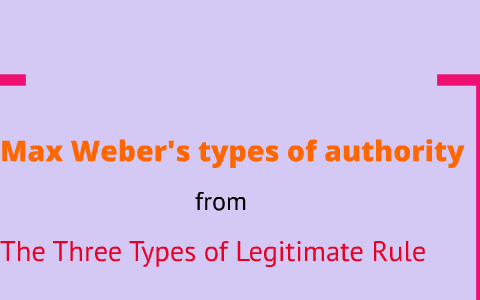 Weber's Types of Authority by Ali Olney on Prezi