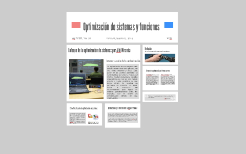 OPtimización de sistemas y funciones by Albi Miranda on Prezi
