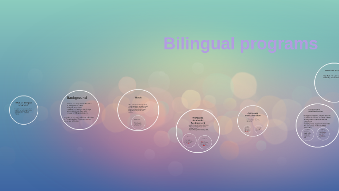 What are bilingual programs by Jasmine Hernandez on Prezi