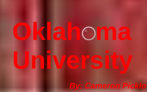 Oklahoma University by Cameron Picklo