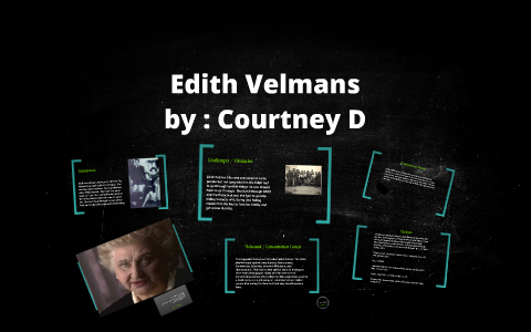 Edith Velmans by Courtney Dove