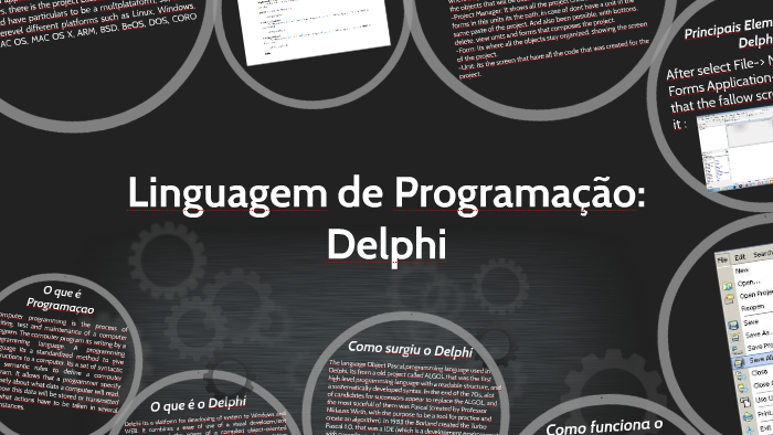 Linguagem de Programação: Delphi by Andrew Messias on Prezi