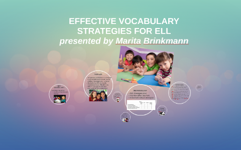 Effective Vocabulary strategies for ELL by Marita Brinkmann on Prezi