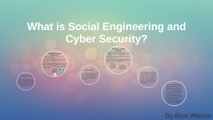 What is Social Engineering and Cyber Security? by alice watson on Prezi