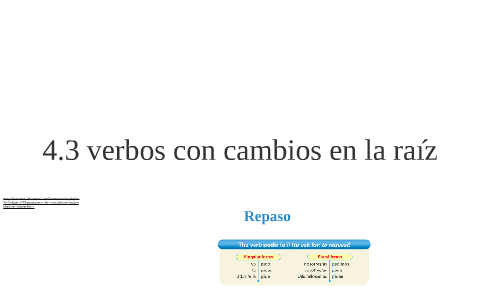 4.3 verbos con cambios en la raíz (e:i) by Jennifer Sharp on Prezi