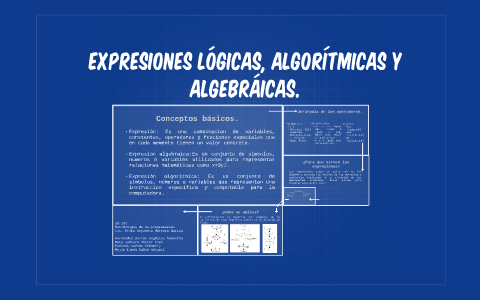 Expresiones lógicas, algorítmicas y algebráicas. by Cristopher Fuentes ...