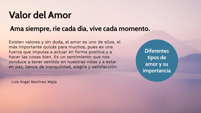 Valor Del Amor By Luis Angel Martinez Mejia