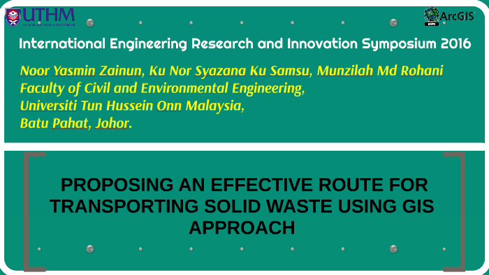 SOLID WASTE COLLECTION ROUTES OPTIMIZATION VIA GIS TECHNIQUE by ku ...