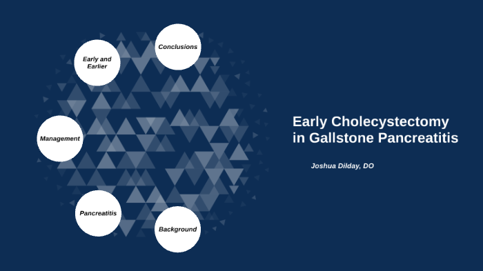 Early Cholecystectomy in Gallstone Pancreatitis by Joshua Dilday on Prezi
