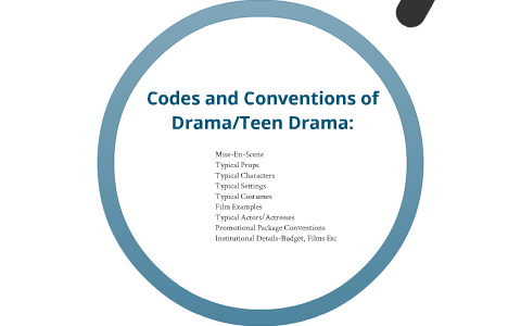 Codes and Conventions of Drama/Teen Drama by Matthew Cooper on Prezi