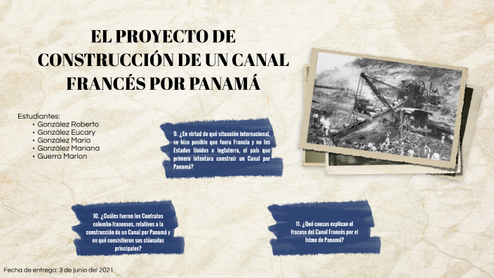 EL PROYECTO DE CONSTRUCCIÓN DE UN CANAL FRANCÉS POR PANAMÁ by Mariana González Papa on Prezi