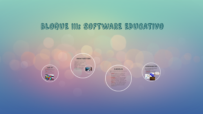 BLOQUE III: SOFTWARE EDUCATIVO by daniela dany on Prezi