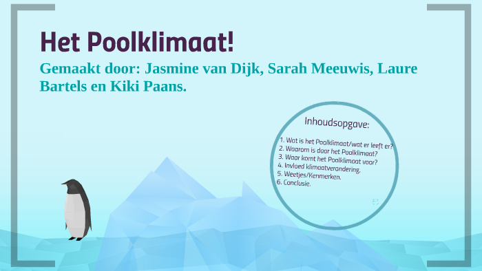 Poolklimaat by Sarah Meeuwis on Prezi
