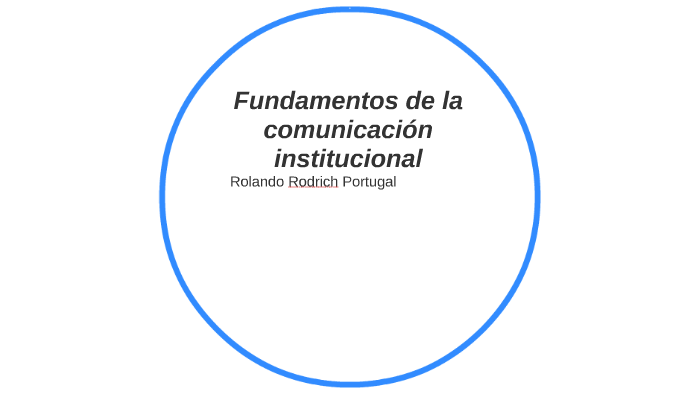 Fundamentos De La Comunicación Institucional By Carlos Alvarez Mr
