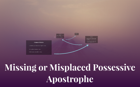 Missing or Misplaced Possessive Apostrophe by on Prezi