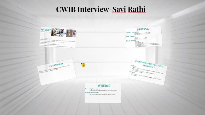 CWIB Interview-Savi Rathi by Savi Rathi on Prezi