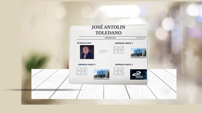 JOSÉ ANTOLIN TOLEDANO by Daniela González Barrigón on Prezi