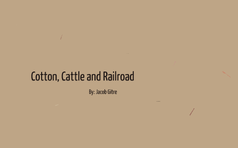 Cotton Cattle and Railroad by Jacob Gitre on Prezi