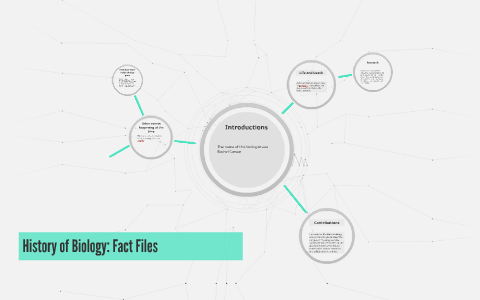 History of Biology: Fact Files by Jonathan Harju on Prezi