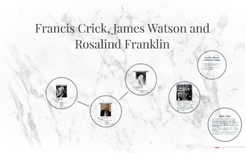 Francis Crick, James Watson and Rosalind Franklin by John Doubek on Prezi