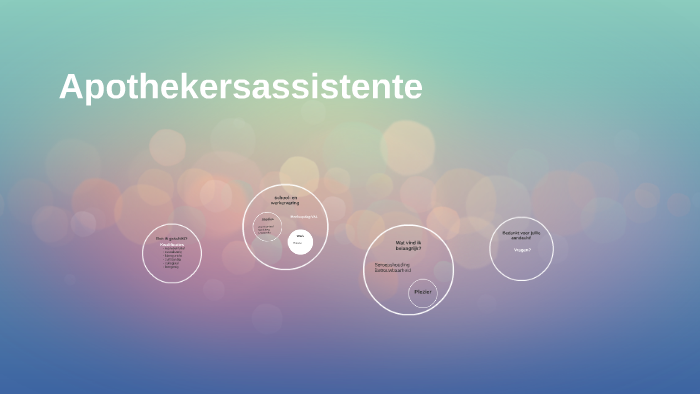 Apothekersassistente by Stephanie Hitz on Prezi