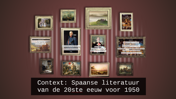 Spaanse literatuur van de 20ste eeuw voor 1950 by on Prezi