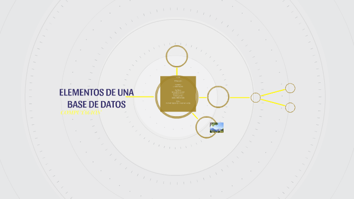 ELEMENTOS DE UNA BASE DE DATOS by Diana Gonzalez on Prezi